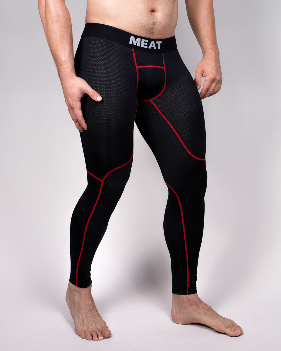 BASELAYER LEGGINGS – CLASSIC / BLACK – MEAT® SPORTSCLUB