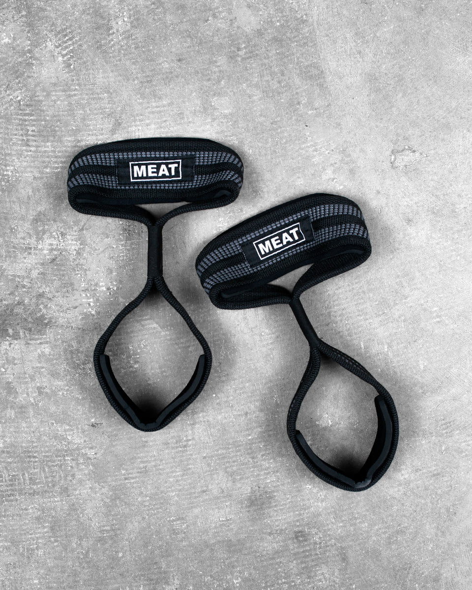 LOOPED LIFTING STRAPS – CLASSIC / BLACK – MEAT® SPORTSWEAR